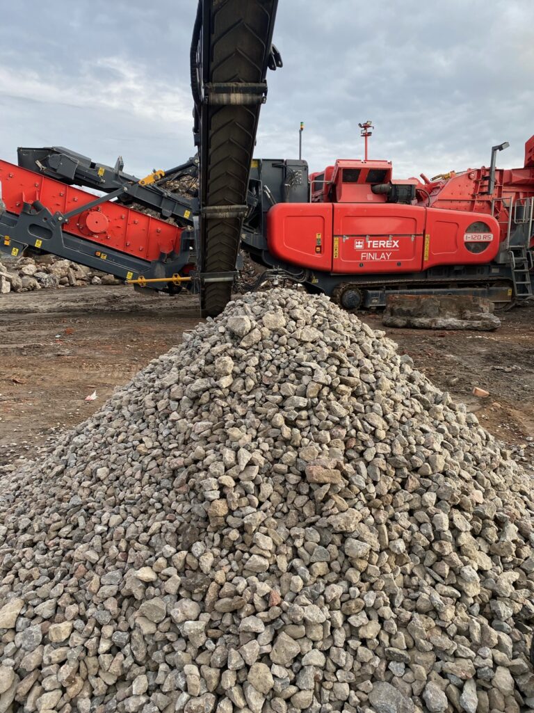 Recycling concrete - Crushing, screening and recycling of concrete
